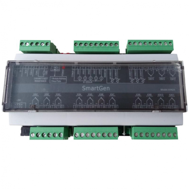 Smartgen Ain24 Analog Input Module Analog Input Modulestechnical Parameters Dc Supply Dc8～35 9368